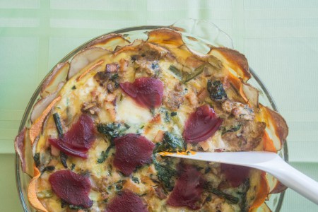 “All the Good Stuff” Day-After Thanksgiving Leftover Crustless Quiche