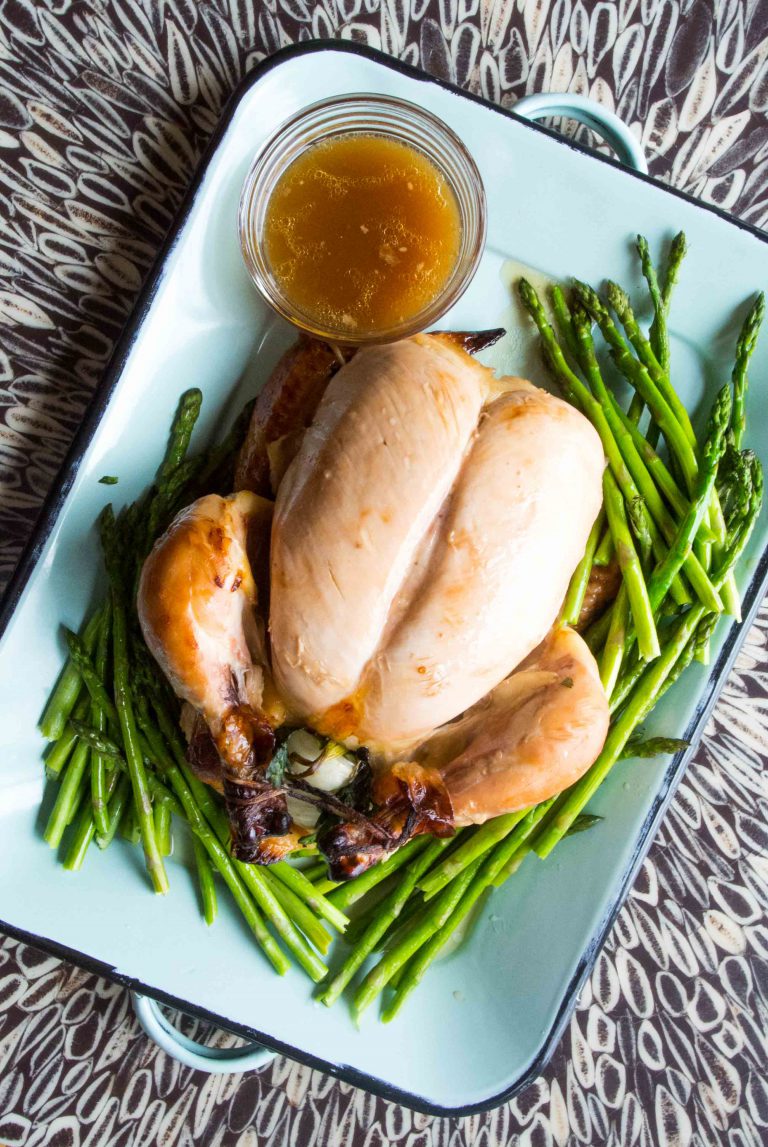 Cider Brined Roasted Chicken with Cider Glaze {Repost}